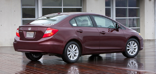 2012 Honda Civic EX rear view | Torque News